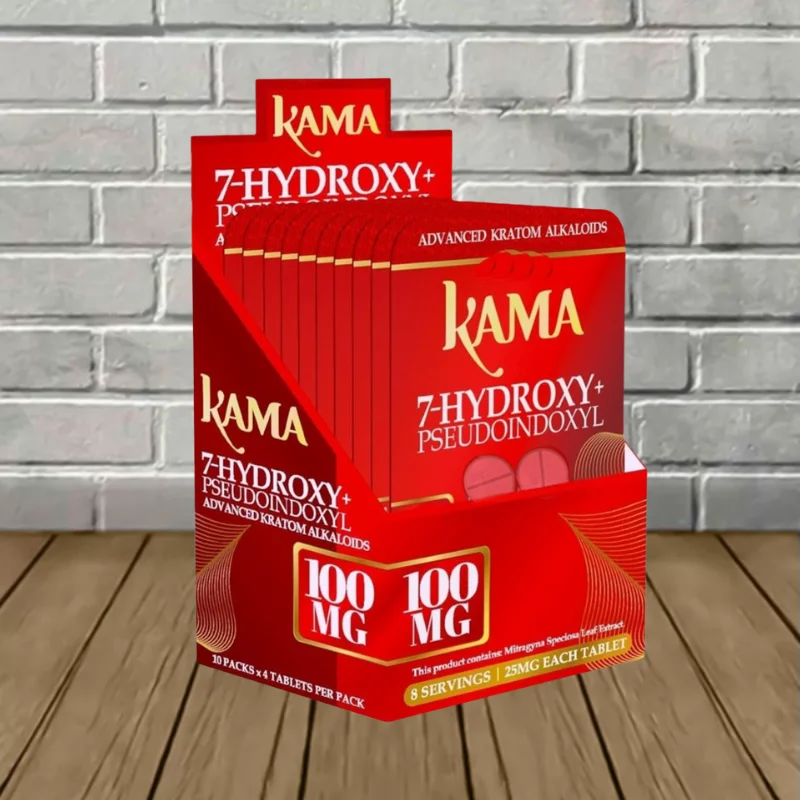 Kama 7-Hydroxy + Pseudo Tablets 100mg Bulk Case Deal - smokvapexpert